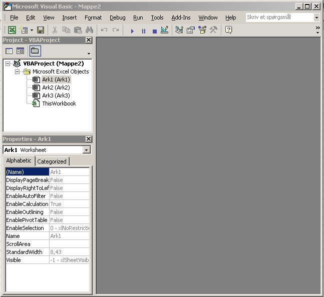 Excel Vba Kursus Introduktion Til Vba Dit Første Vba Program